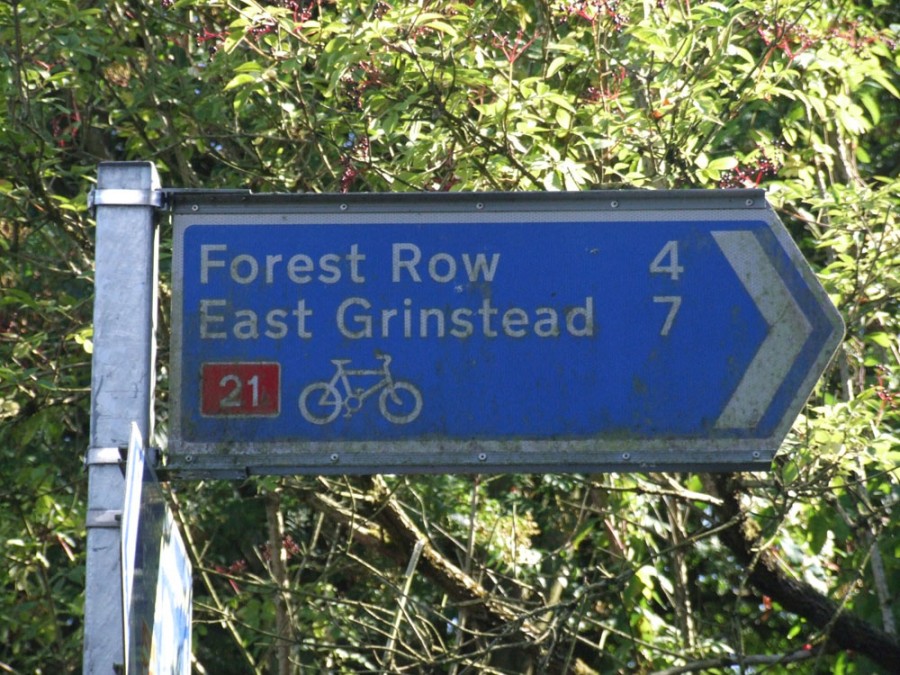 Cycle path sign – Hartfield History Group