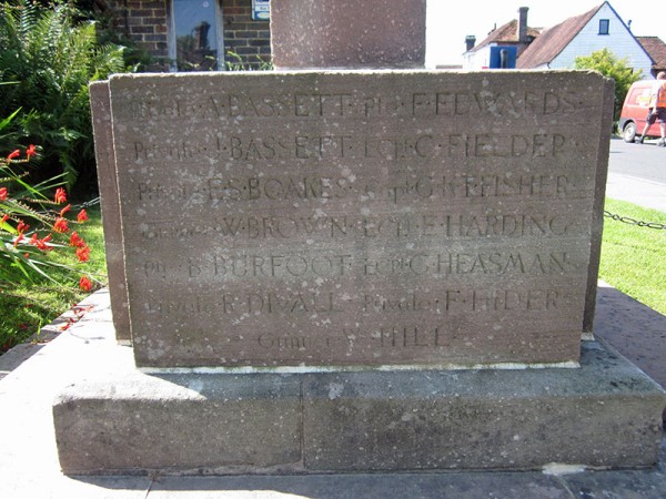 War Memorial - Hartfield History Group